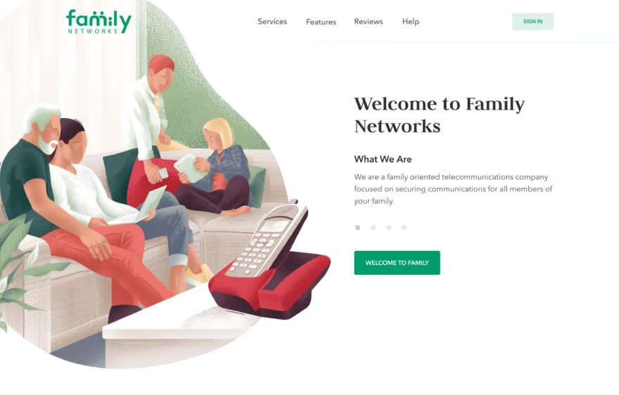 Family.Net | Branding, Illustration, Product & Web Design | Bachoo
