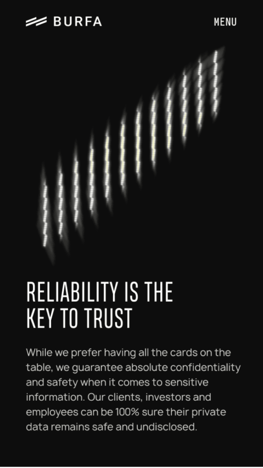 Burfa | Motion, Web Design & Development | Bachoo Studio